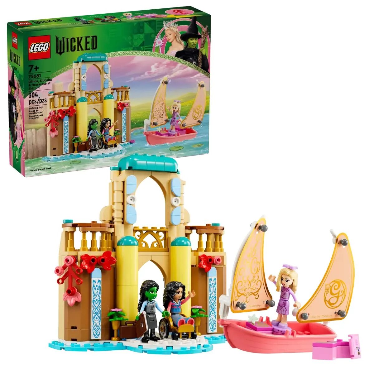 Конструктор пластиковый LEGO Wicked 75681 Глинда, Эльфаба и Нессароза в Университете Шиза