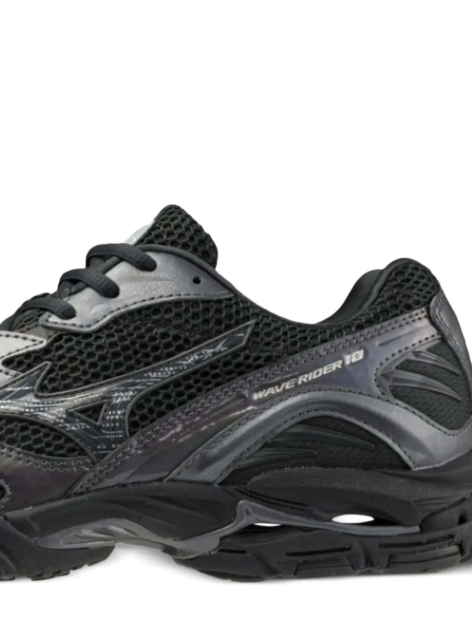 Кроссовки Mizuno Wave Rider 10, размер 11,5 US, черный — фото 1