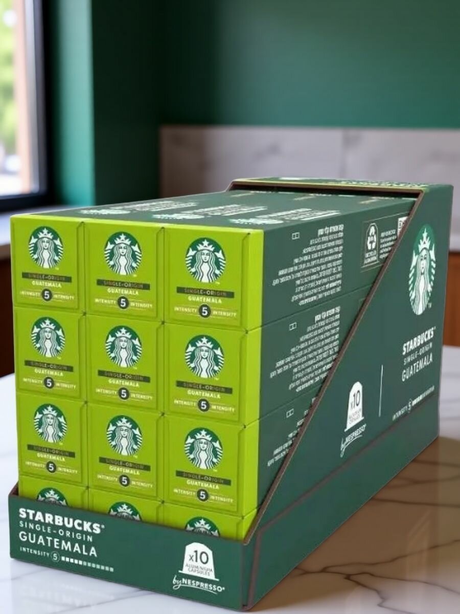 Кофе в капсулах Starbucks Single-Origin Guatemala, 10 капсул* 12 упаковок