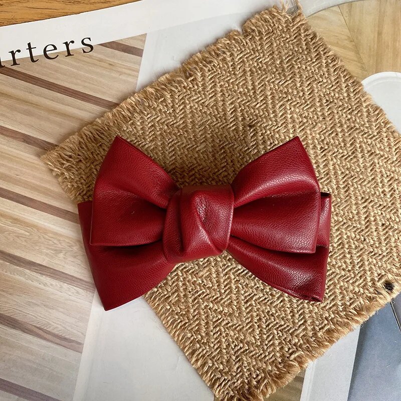 Заколки ENRMIIV замшевые из искусственной кожи Old Fashion 4