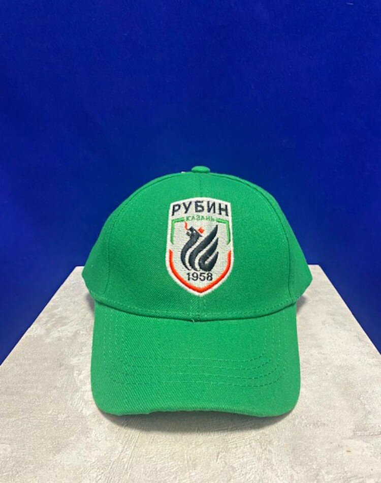 Рубин футбол кепка летняя фк футбольного клуба казань бейсболка с регулировкой размера зеленая