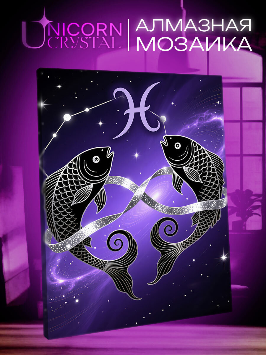 Алмазная мозаика Рыбы