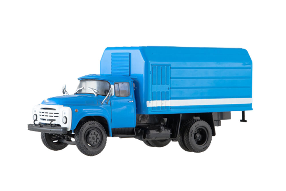 Модель коллекционная автоистория Лихачев 130 ЛУМЗ-890Б рефрижератор (наши грузовики #6)