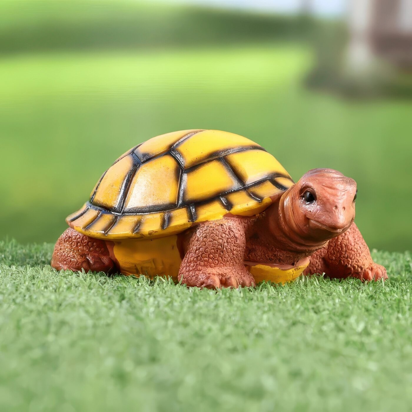 Фигурка «Черепаха» TAKE IT EASY, полистоун, 11×14×6 см, цвет жёлтый, 10122683