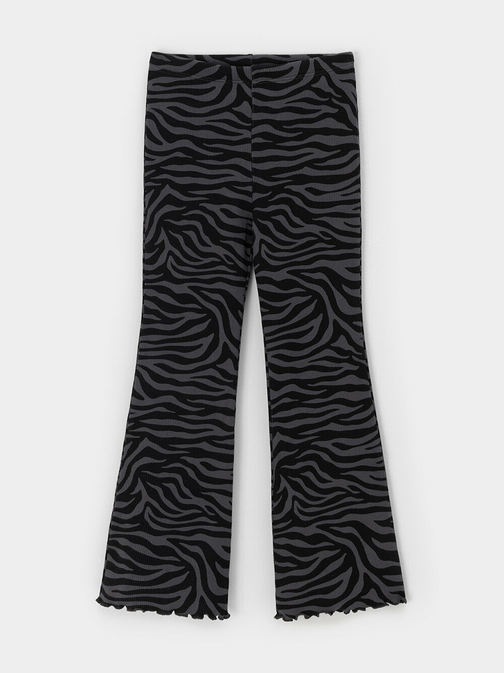 Брюки клеш с принтом для девочек