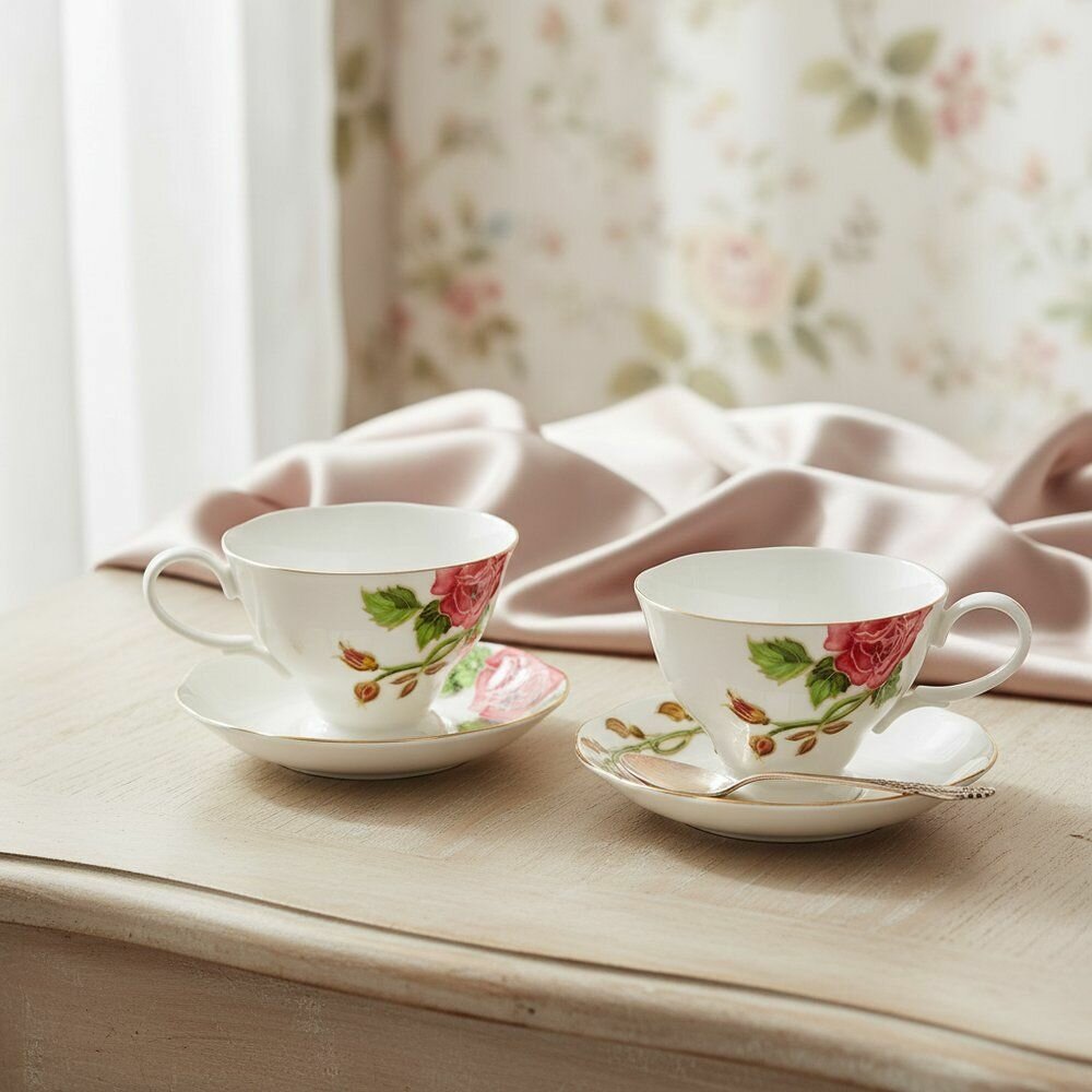 Чайный набор на 2 перс. Золотая Роза Рафаэлло (Pavone) A2082319