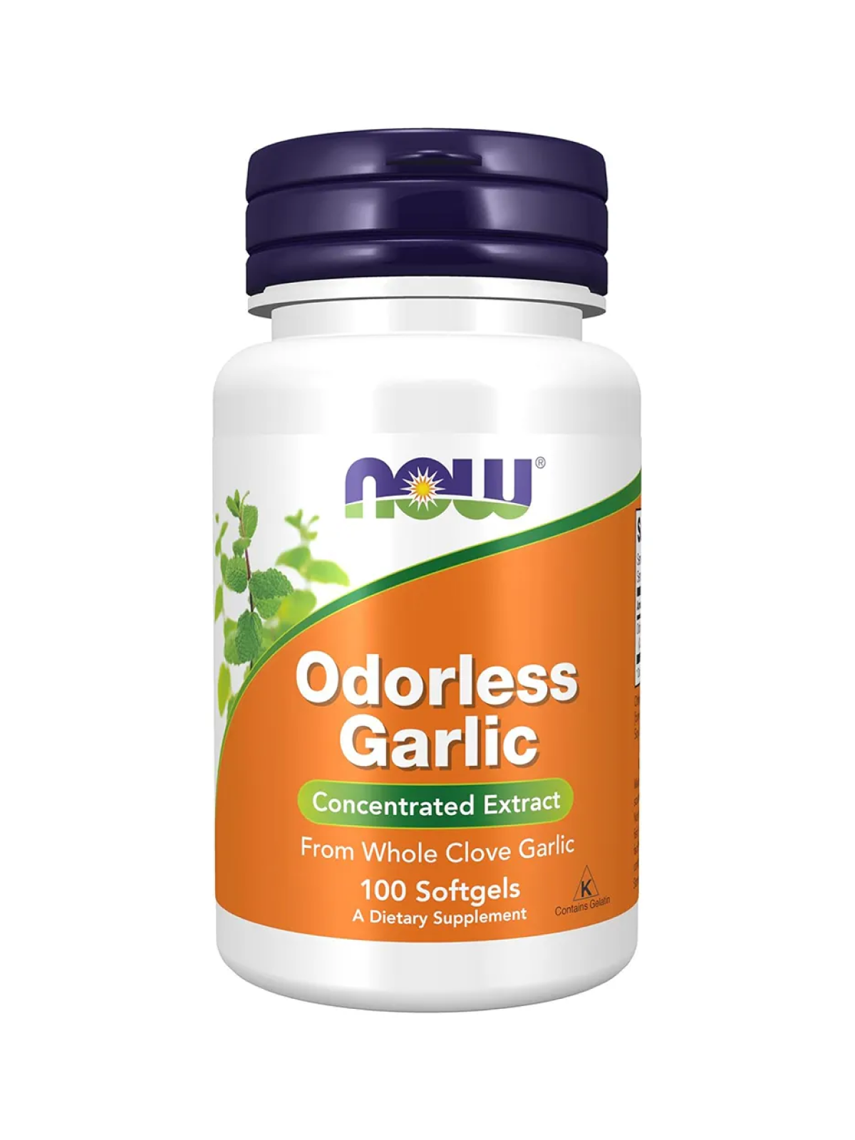 Чесночное масло, без запаха, Odorless Garlic, NOW, 100 капсул