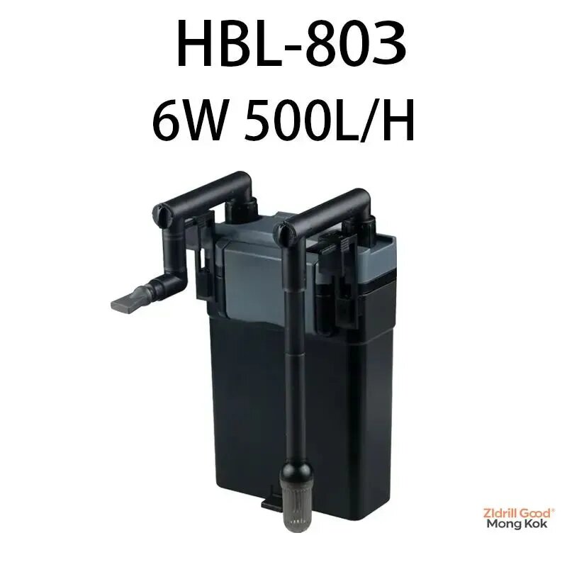 Бесшумный внешний фильтр для аквариума sunsun HBL-803 мощностью 6 Вт, 500 л/ч, встроенный фильтрующий материал, подходит для аквариума объемом 100-130 литров
