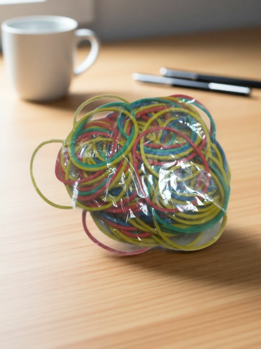 Разноцветные резинки для денег, но не только для них, 50гр.