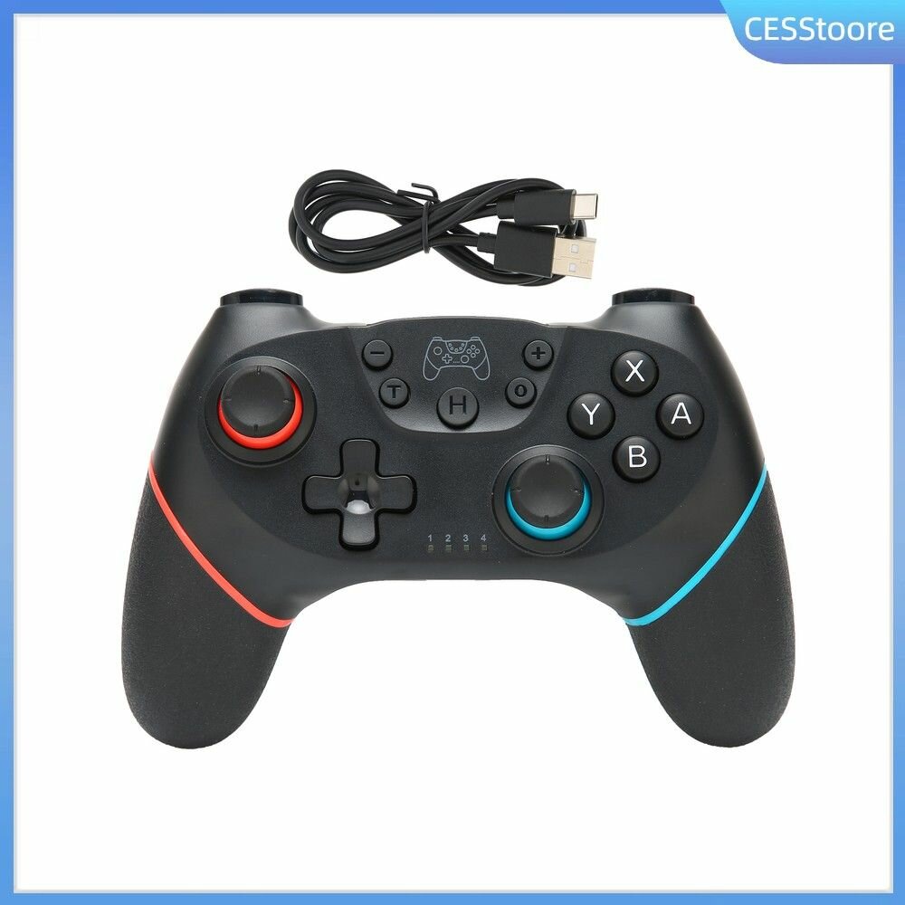 Беспроводной 6-осевой контроллер Bluetooth, для ПК Windows, левая часть синяя, правая красная