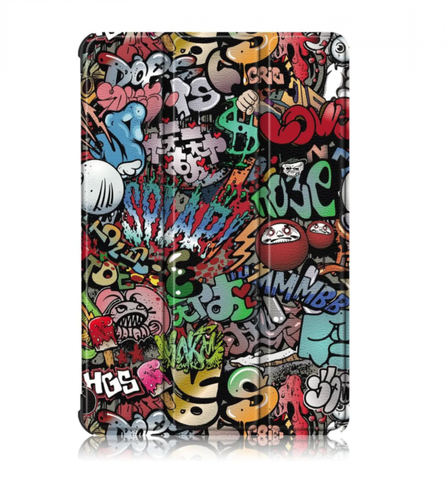 Чехол-книжка MyPads для Samsung Galaxy Tab A7 Lite LTE SM-T220 / T225 (2021) с граффити дизайном, магнитный