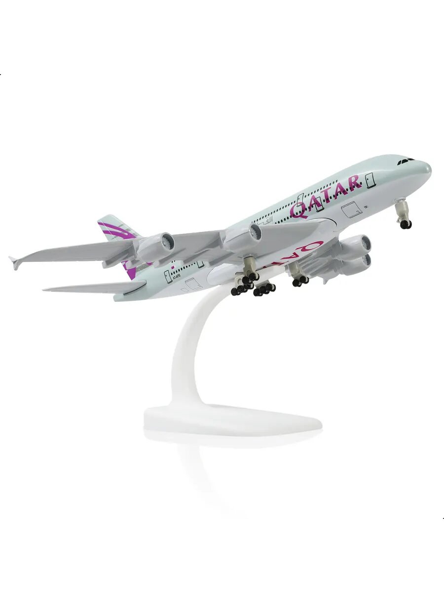 A380 Qatar 1/300 металл с подставкой