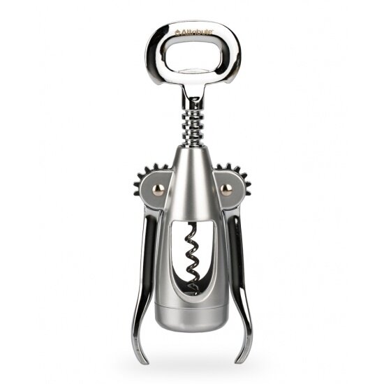 Штопор двухрычажный Attribute GADGET VIVA Chrome серый металлик 23см