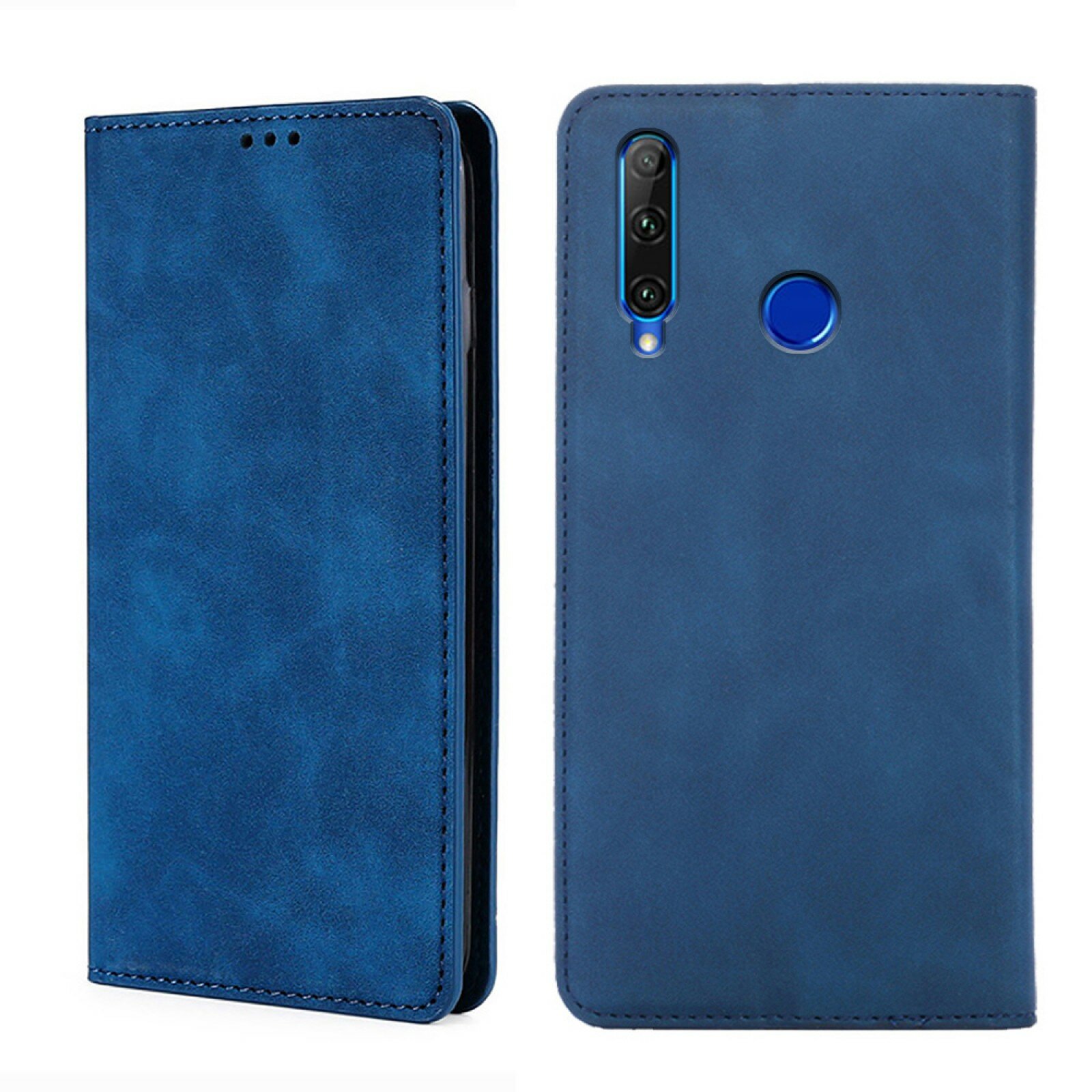 Чехол-книжка MyPads для Honor 10i, Honor 20 Lite 2019, Honor 20e и Huawei P Smart Plus 2019, синий