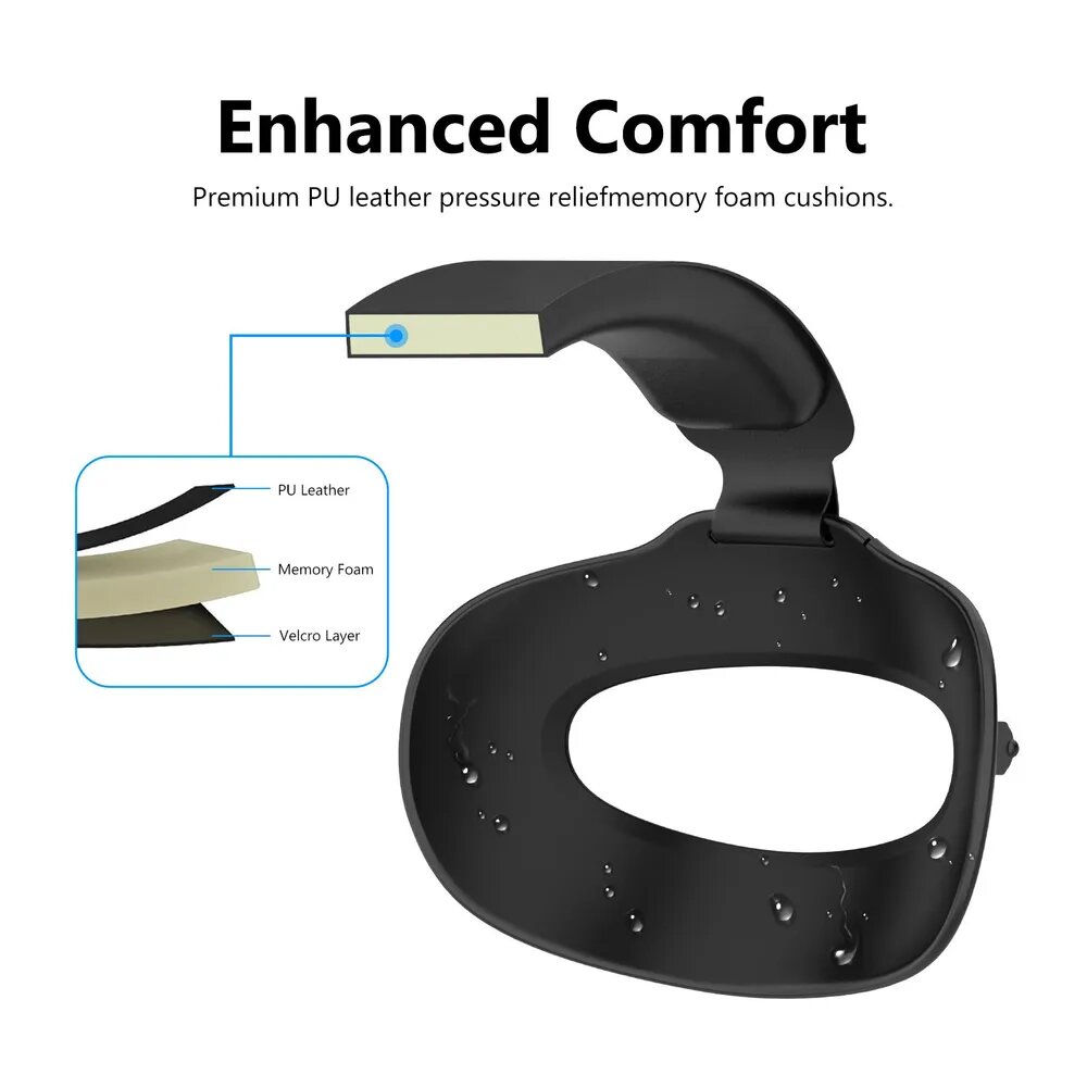 VR-аксессуар для Oculus Quest 3s/3, Белого цвета, ABS + TPU, Крепление для гарнитуры, Размер 240 * 190 * 200 мм — фото 1