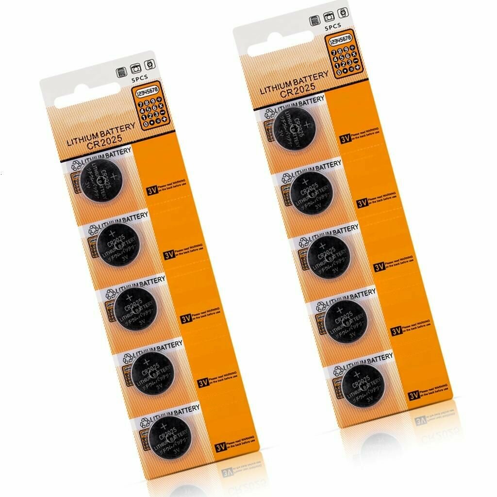 Батарейки CR2025, 10 штук