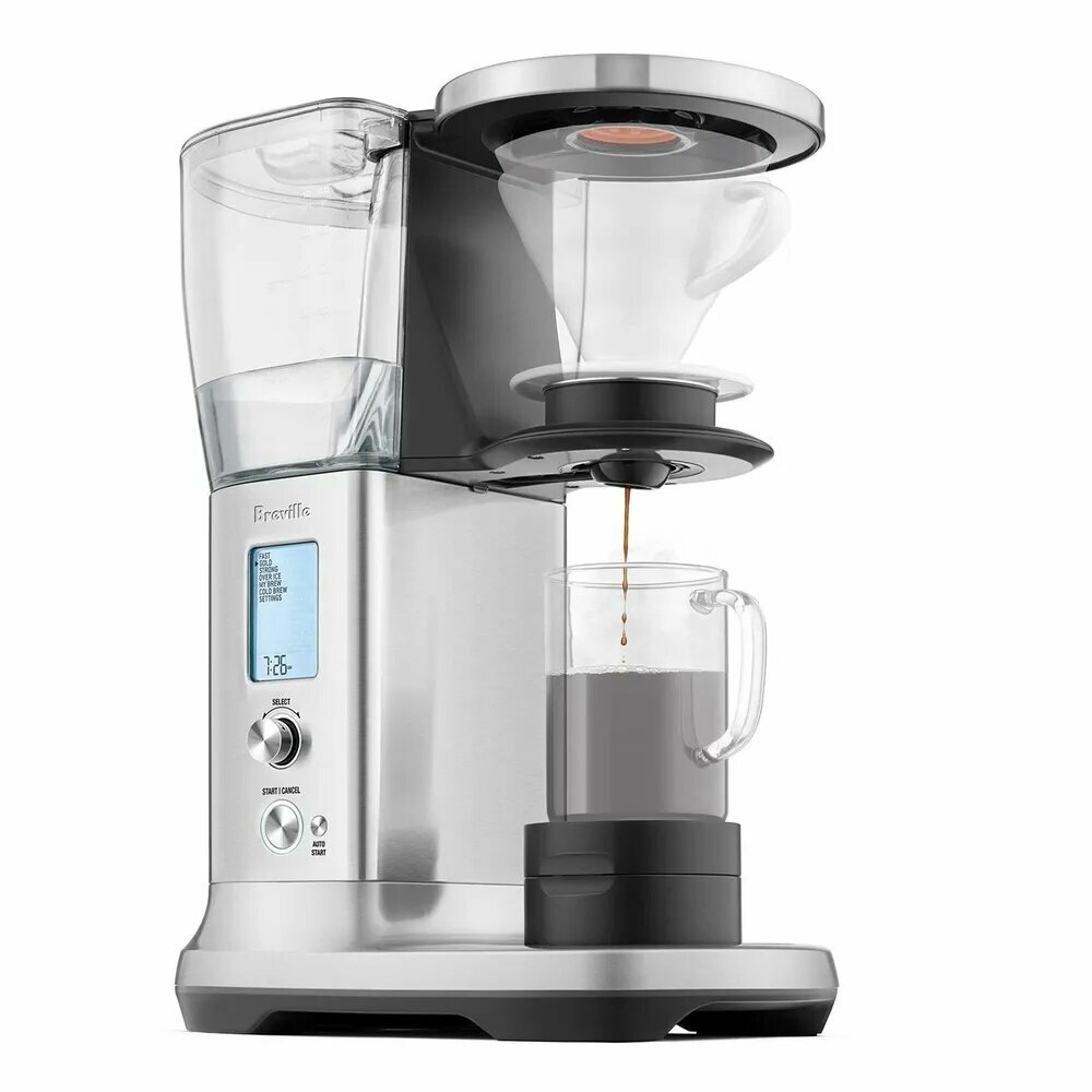 Breville Кофеварка капельная Оригинальная бытовая полностью автоматическая ручная капельная кофемашина BDC455, зеркальный
