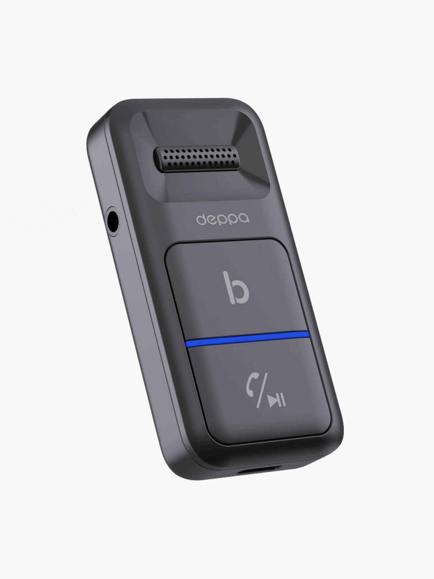 Bluetooth ресивер Revo, BT 5.4, ENC, Bass boost, 280 мАч, черный, Deppa, 44414