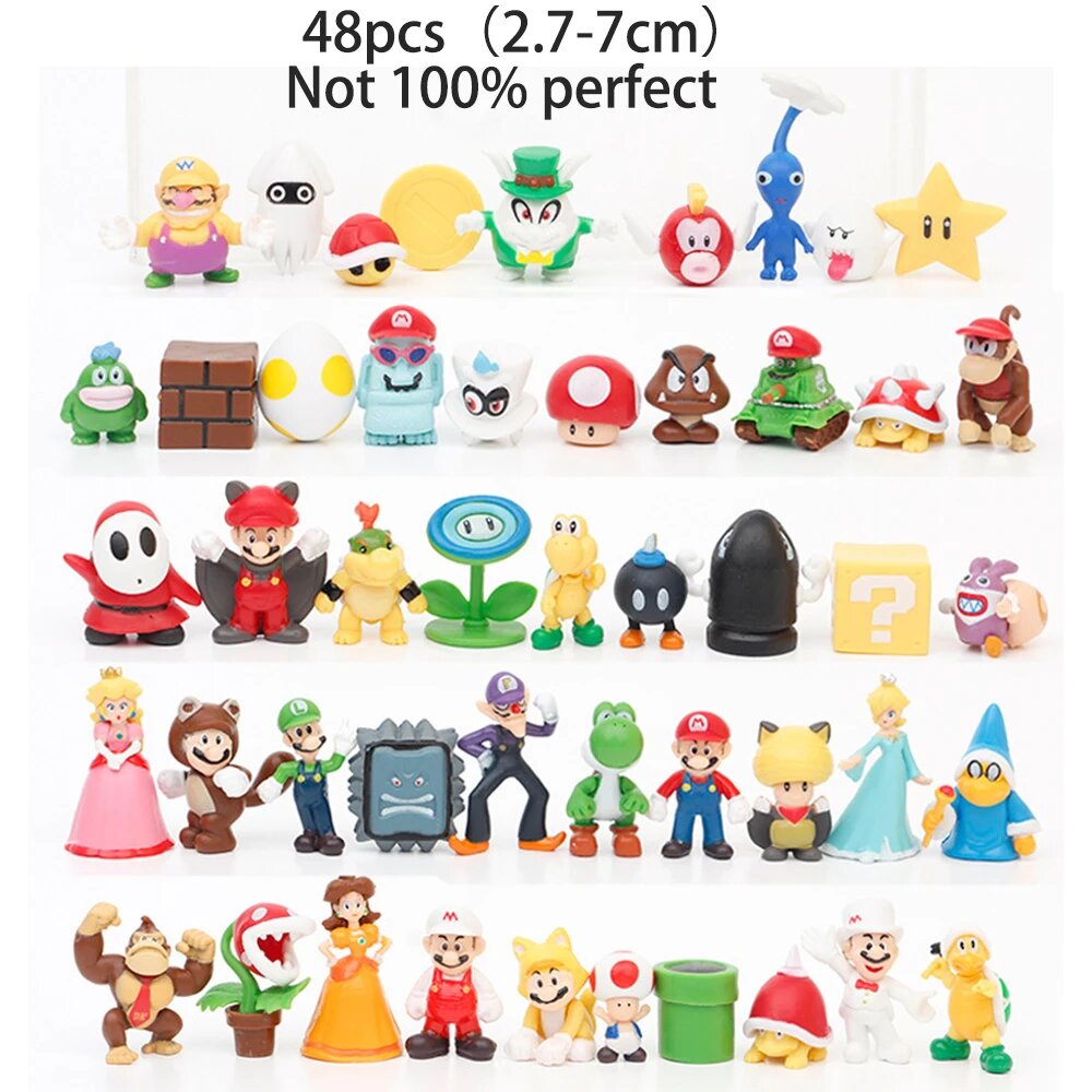 Фигурки Super Mario Bandai 48 pcs figures
