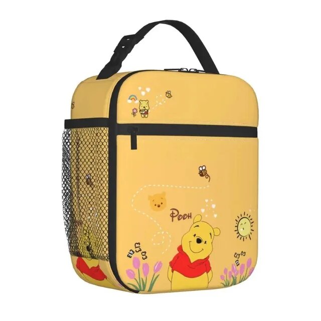 Сумка для ланча Miniso Disney Custom с Винни-Пухом, термобокс для ланча для женщин, студентов и детей.