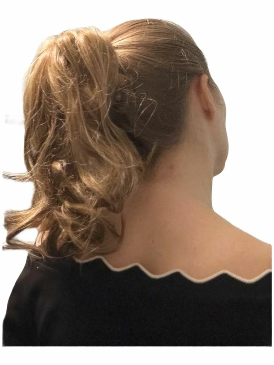 Хвост на крабе, заколка хвост из локонов