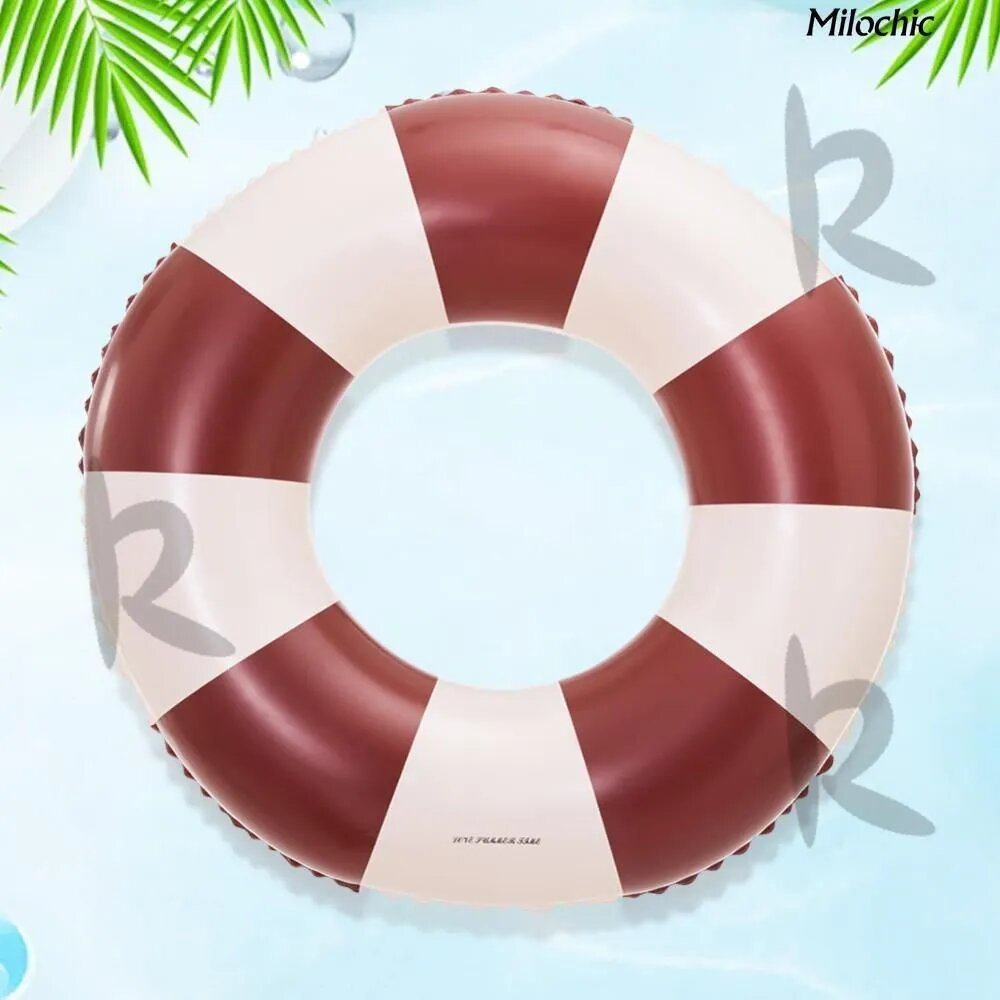 Ретро-полосатое кольцо для плавания, надувное кольцо для взрослых и детей, бесшовная окантовка краев, гладкий выступ без углов