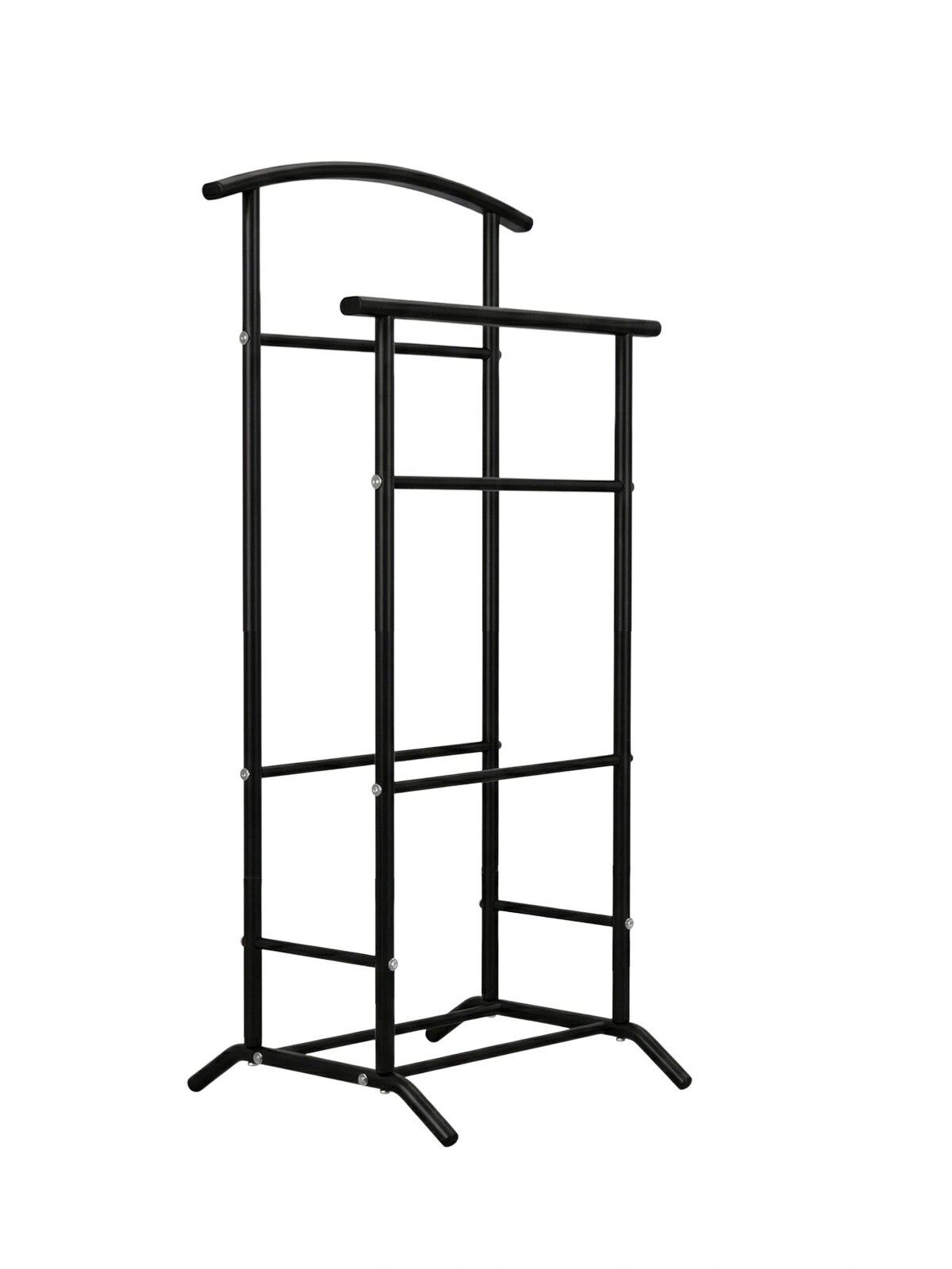 Вешалка Ridberg Black, напольная, для верхней одежды и обуви, 4 металлических перекладины