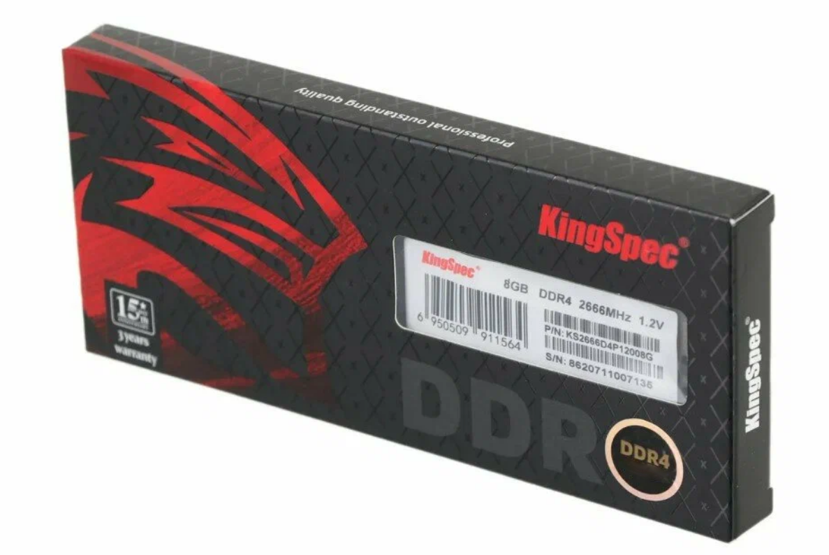 Оперативная память Kingspec KS2666D4P12008G, 8GB, so dimm, DDR4