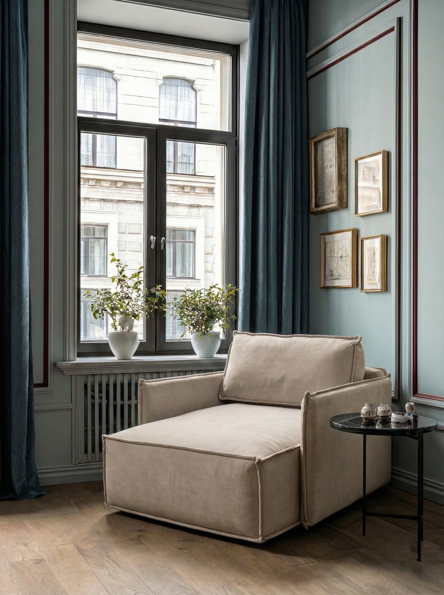 Кресло Брендосс 441 раскладное, кресло-кровать, материал износостойкий велюр, цвет бежевый