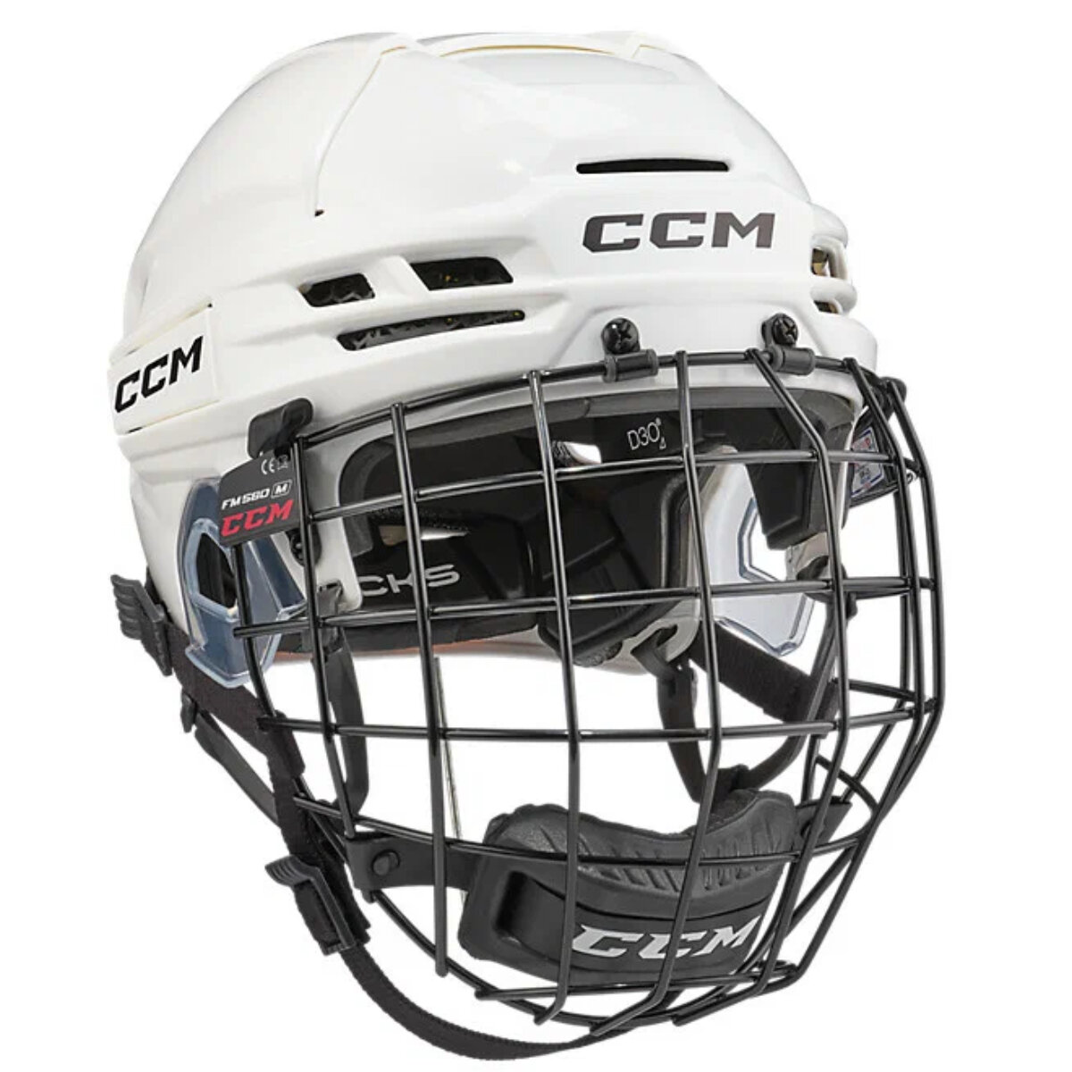 Шлем хоккейный полевого игрока с маской CCM Tacks 720 Combo SR white (M (55-59 см))