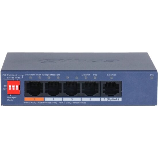 Коммутатор PoE Dahua DH-CS4005-4GT-60