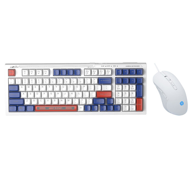Комплект клавиатура и мышь унисекс HP K300 Multicolor White Core & M280 White