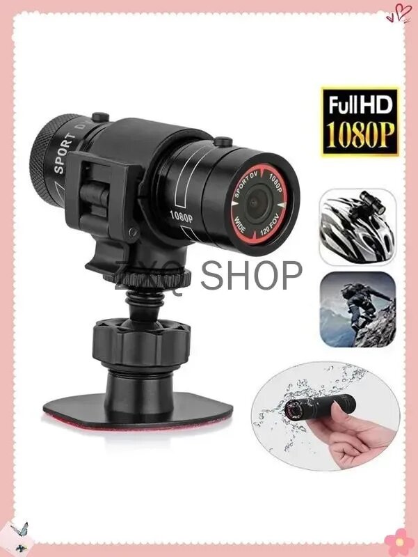 Экшн-камера для животных для собак и кошек серый 1080P Full HD