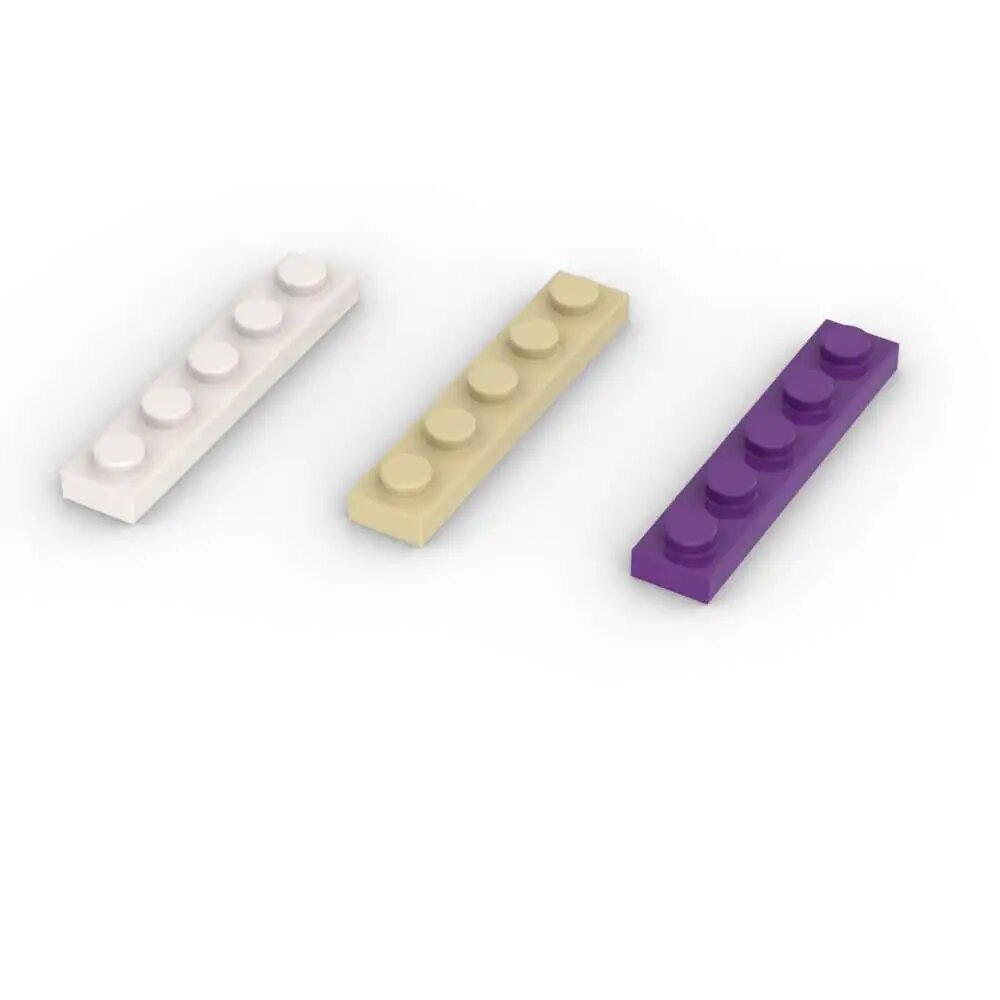 Набор блоков SixBricks 1x5, цвет 1-whtie