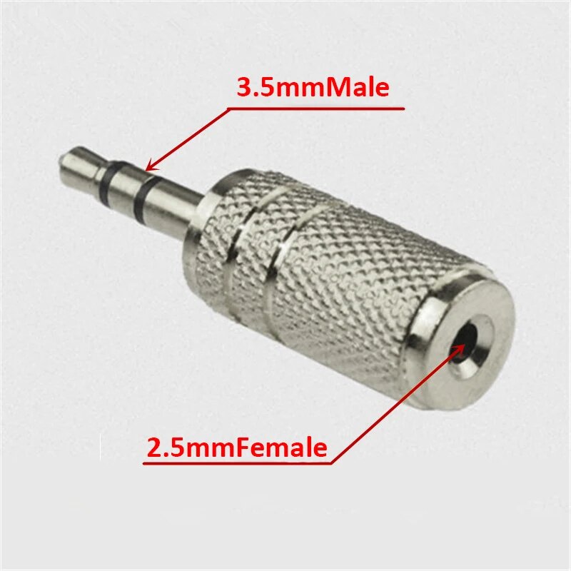 Аудиоадаптер JCD 2,5 мм на 3,5 мм 3pcs, армейский зеленый
