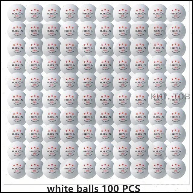 Шарики для пинг-понга HUIESON 100шт Белые мячи для настольного тенниса 40+ 3 звезды