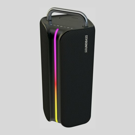 Портативная колонка Deppa SoundBаss, RMS 120Вт, BT5.3, 8000мАч, черный(42009)