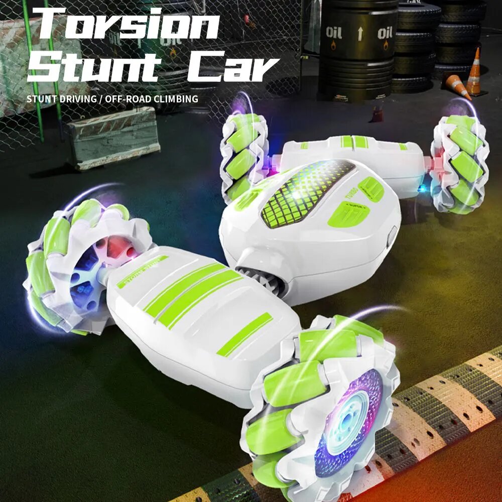 Машинка с дистанционным управлением Torsion Stunt Car внедорожник, свет, для мальчиков