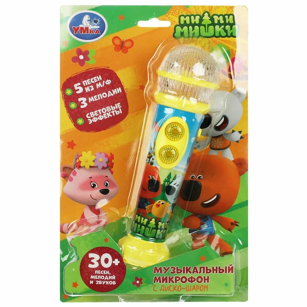 Музыкальный микрофон Ми-ми-мишки , 30+ звуков и песен