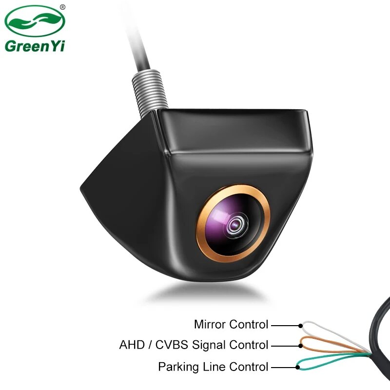 Greenyi170 ° AHD/CVBS 1280x720P Золотой объектив «рыбий глаз» 4-контактный AHD Trajectory Cam