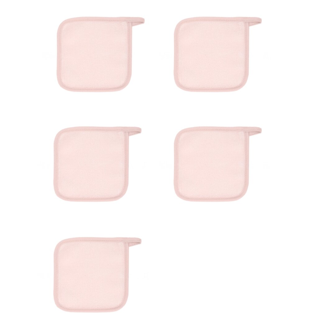 5 Шт Многоразовых Салфеток Для Снятия Макияжа, Мягкие Прокладки Из Полиэфирного Волокна Для Нежной Кожи И Водостойкой Туши