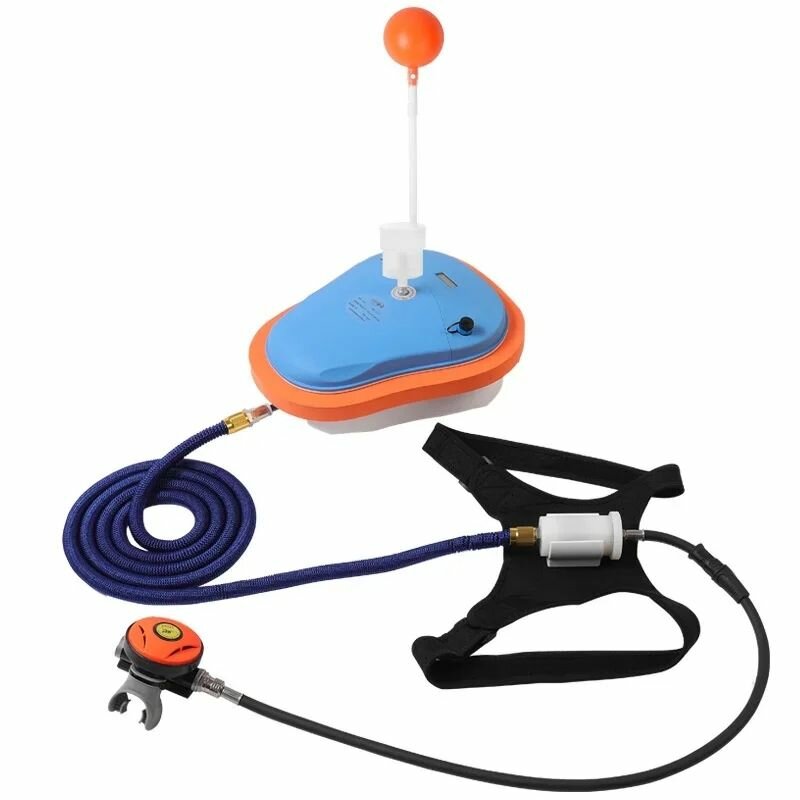 9000 мАч 7-метровый электрический аппарат искусственной вентиляции легких для дайвинга, снаряжение для подводного плавания, подводный дыхательный насос