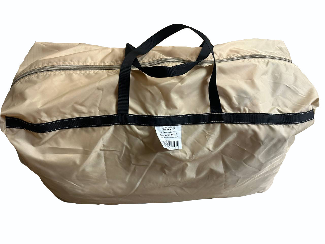 Тент шатра Митек Пикник-Элит 6.0х3.0 бежево-коричневый