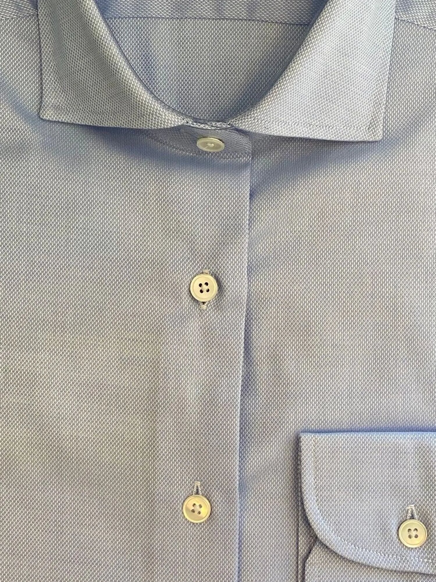 Рубашка Bagutta Button shirt, размер L, Синий принт — фото 1