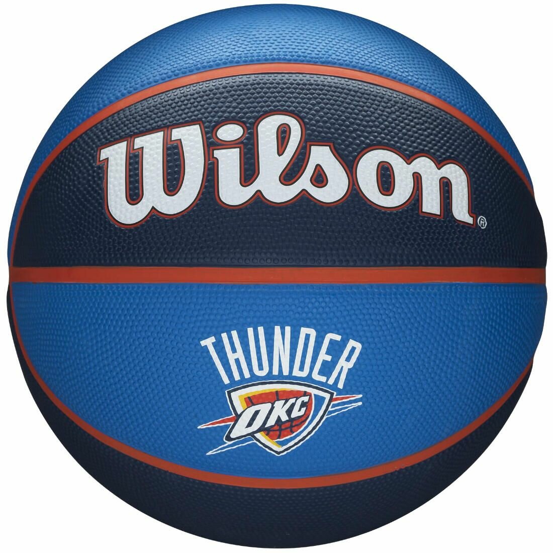 Wilson NBA Team Oklahoma City Thunder Баскетбольный мяч Размер 7, Decathlon, Цвет: Синий / Темно-синий / Синий, Размер: 7