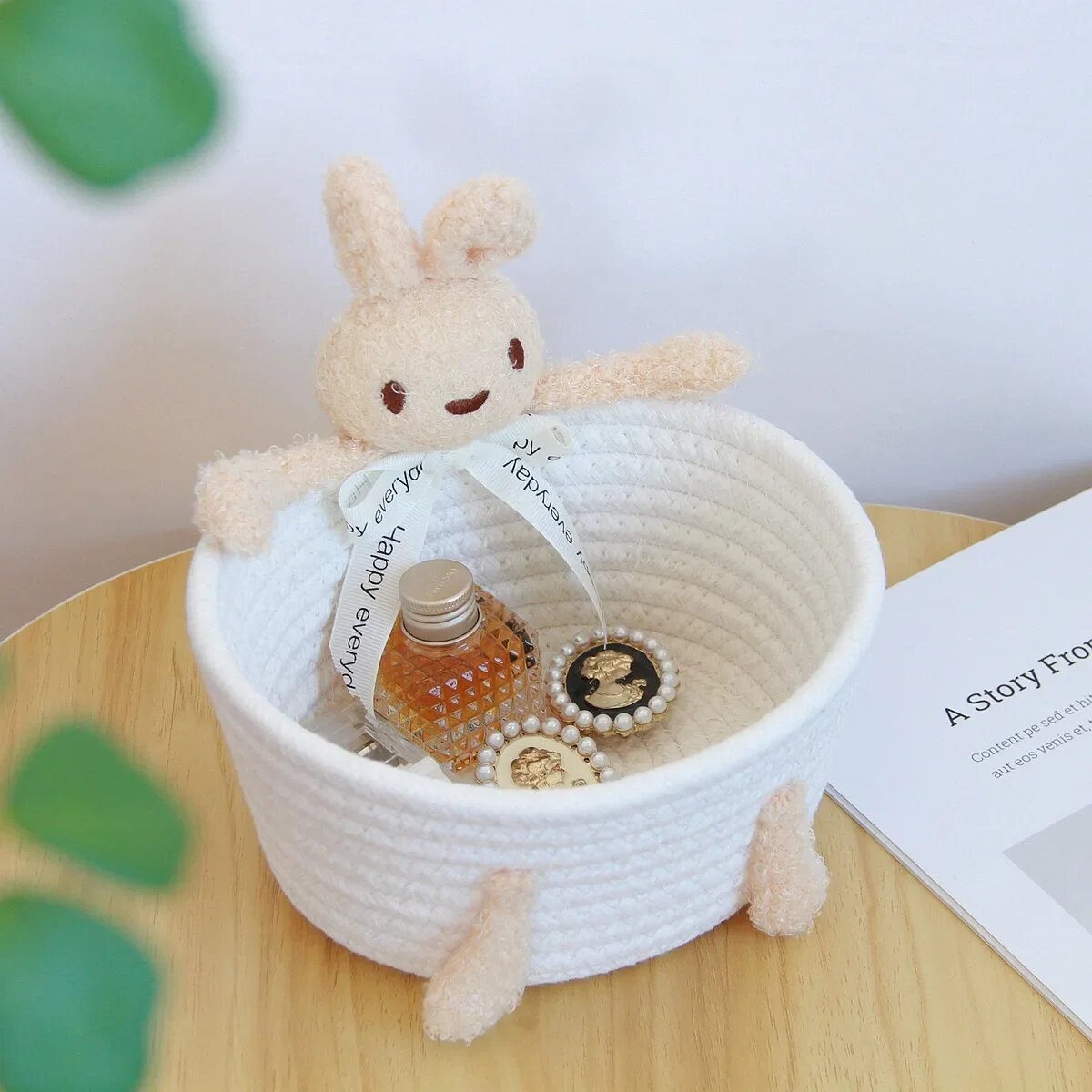 Корзина для хранения S 20x17x10см, White rabbit