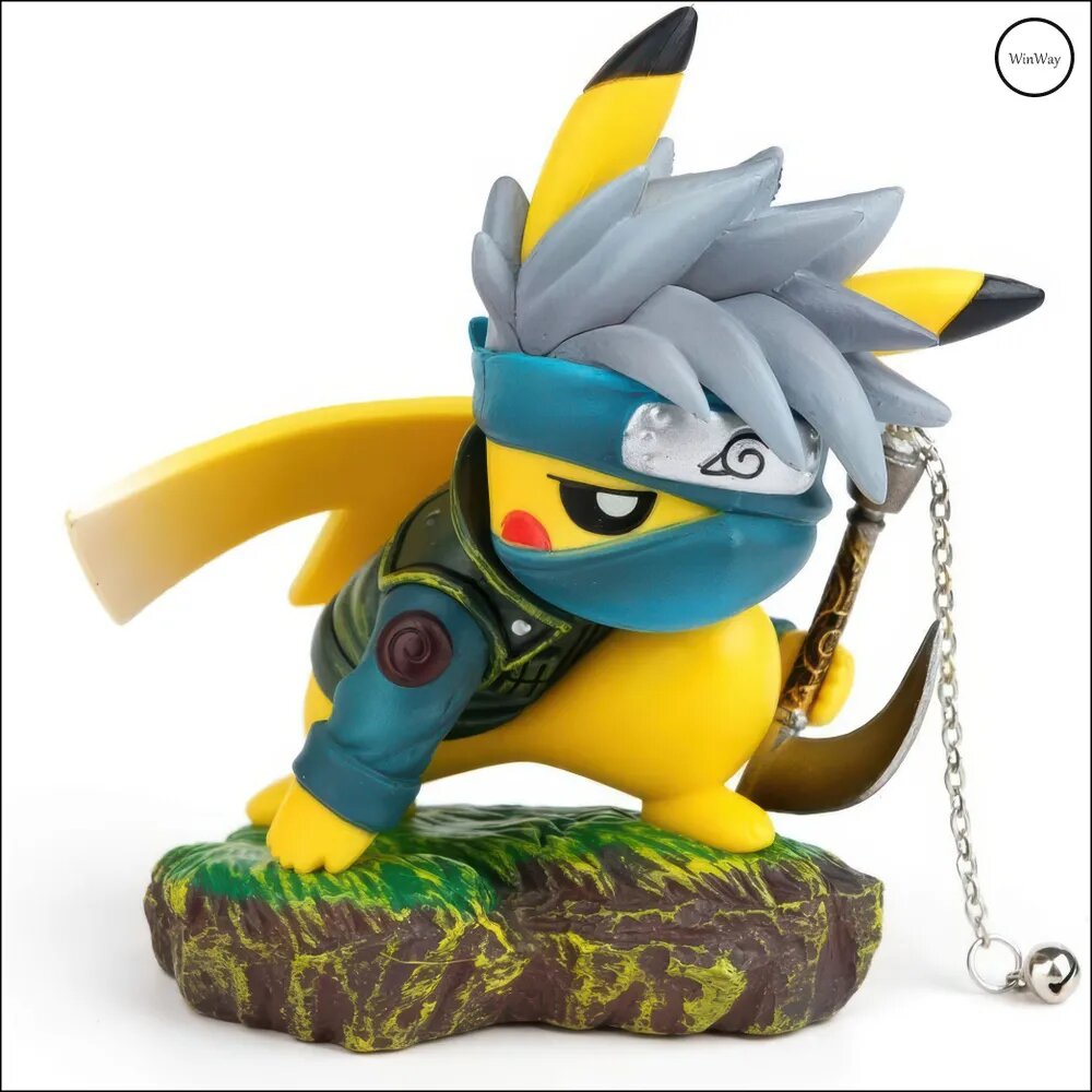 Фигурка Pikachu Kakashi Naruto - Фигурка Пикачу Какаши 10 см, коллекционная модель — фото 1