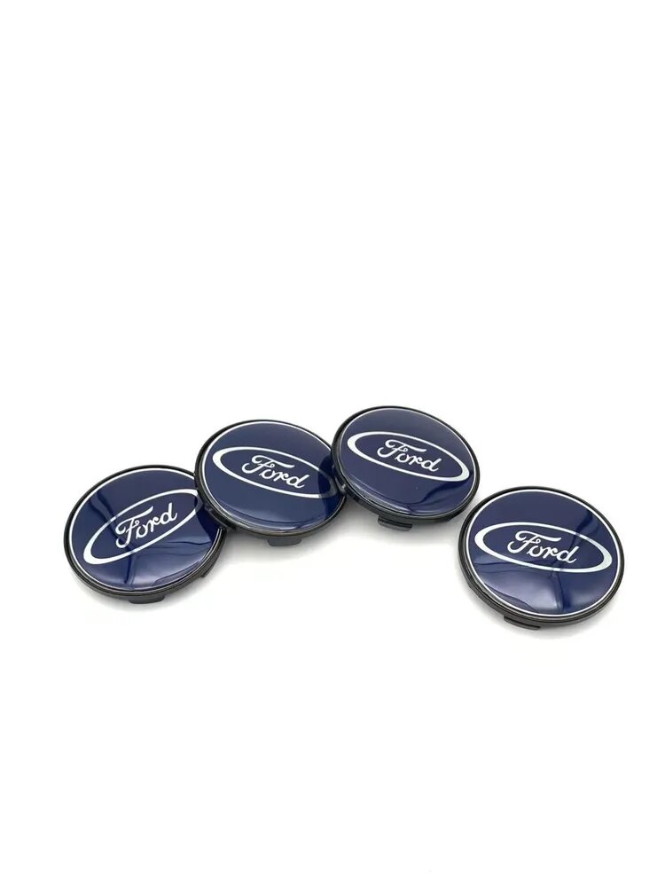Колпак ступицы колеса Ford 4 шт. Заглушки на литые диски синего цвета