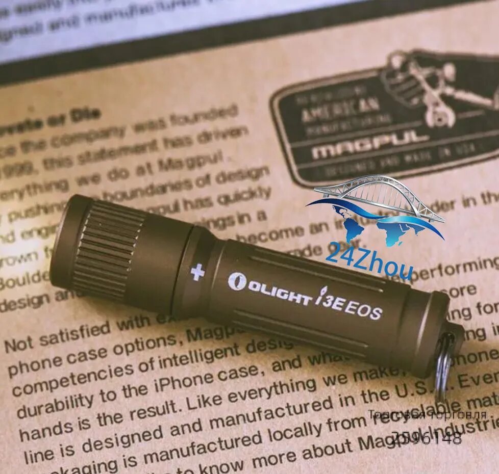 Фонарь ручной Olight I3E EOS EDC карманный фонарик для повседневного ношения 90lm 44m AAA IPX8 — фото 1