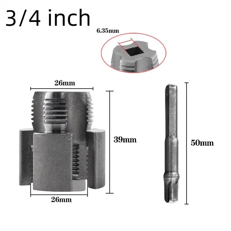 HELTC Метчик для труб PPR/PVC 1/2" и 3/4" B